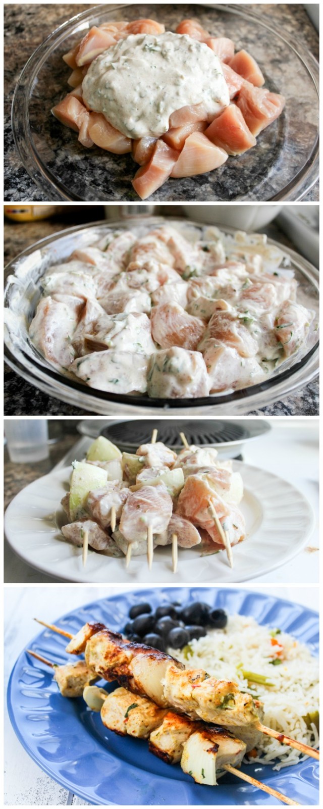 Mediterranean Chicken Kabobs | Gimme Delicious