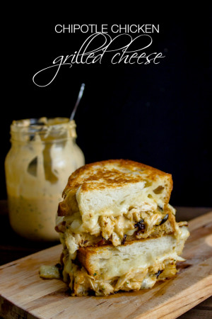 Award Winning Chipotle Chicken Grilled Cheese Sandwich | Gimme Delicious