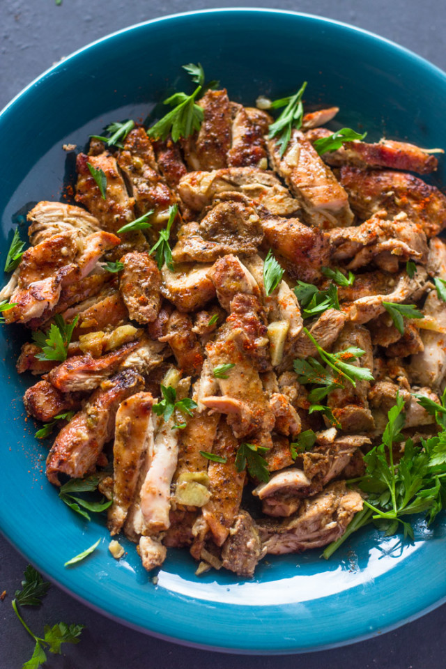 Easy Oven Roasted Chicken Shawarma | Gimme Delicious