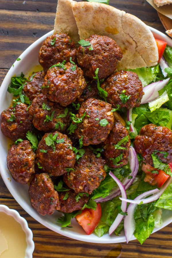 Easy Baked Kofta Patties with Tahini Sauce | Gimme Delicious