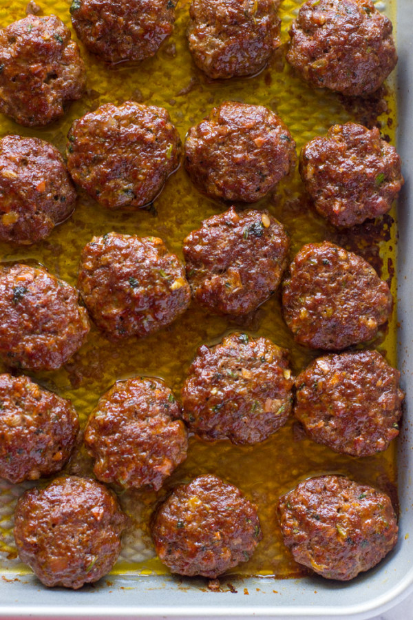 Easy Baked Kofta Patties with Tahini Sauce | Gimme Delicious