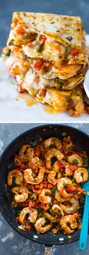 The Best Shrimp Quesadillas | Gimme Delicious