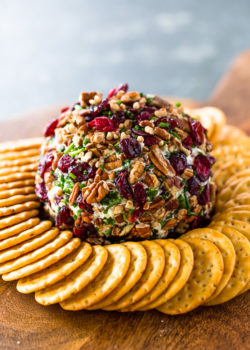 Cranberry Pecan Cheese Ball | Gimme Delicious