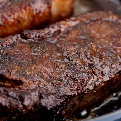 Pan-Seared Steak with Garlic Butter | Gimme Delicious