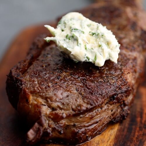 Pan-Seared Steak with Garlic Butter | Gimme Delicious