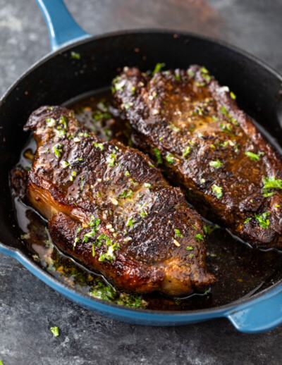 Pan-Seared Steak with Garlic Butter | Gimme Delicious