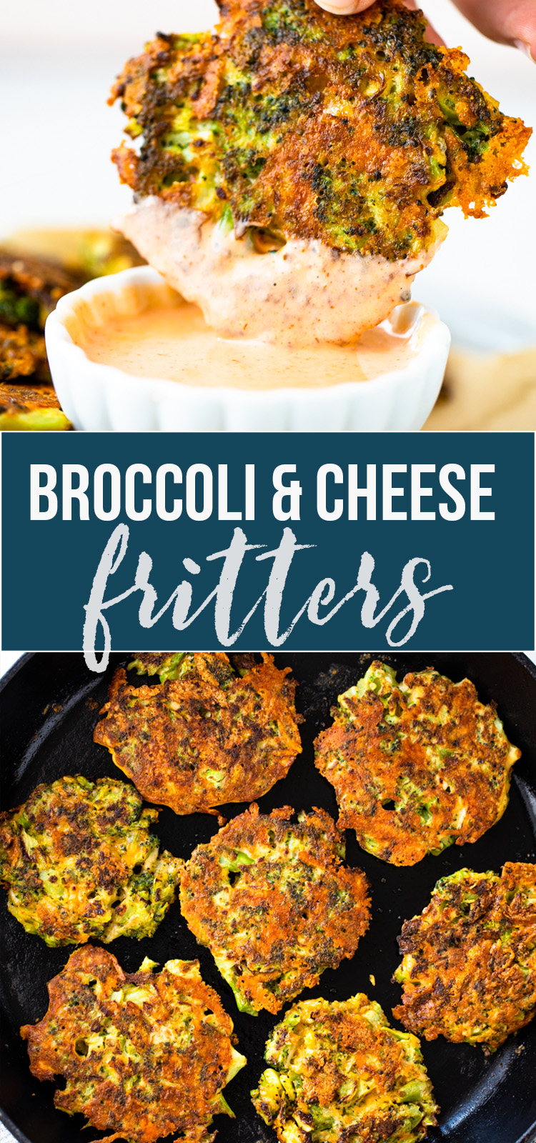 Cheesy Broccoli Fritters | Gimme Delicious