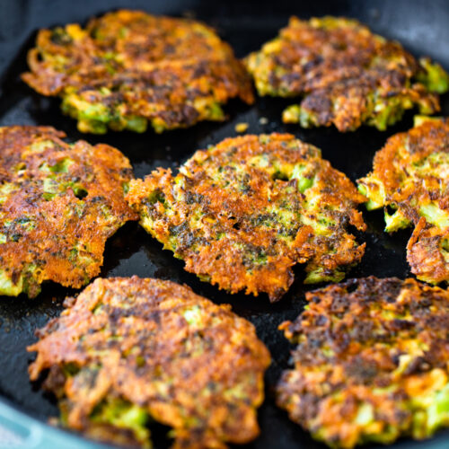 Cheesy Broccoli Fritters | Gimme Delicious