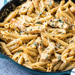 Creamy Garlic Chicken Pasta | Gimme Delicious