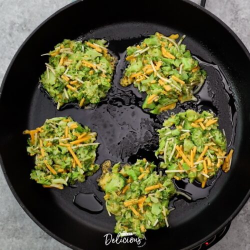 Cheesy Broccoli Fritters | Gimme Delicious