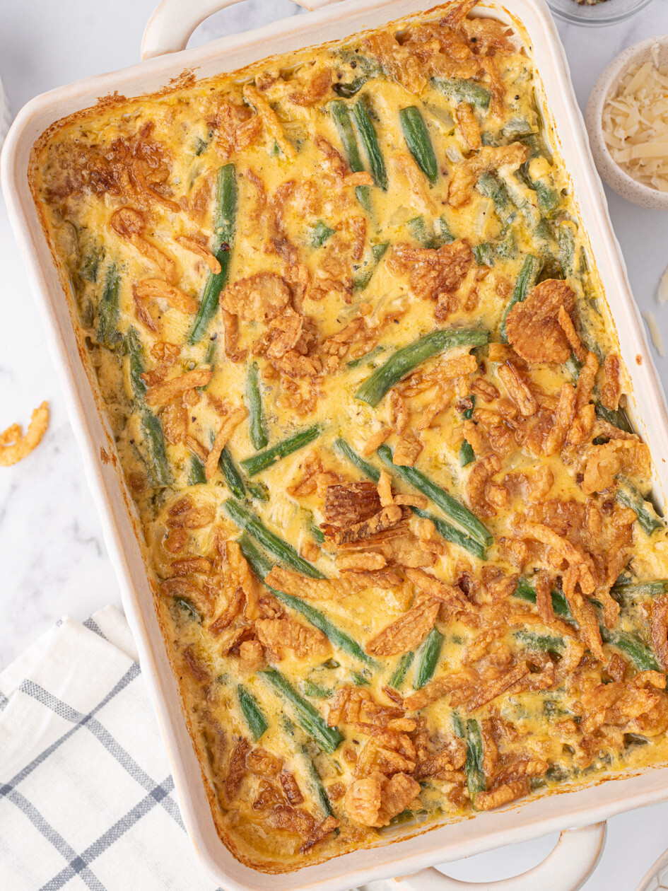 Chicken Potato Casserole with Bechamel Sauce | Gimme Delicious