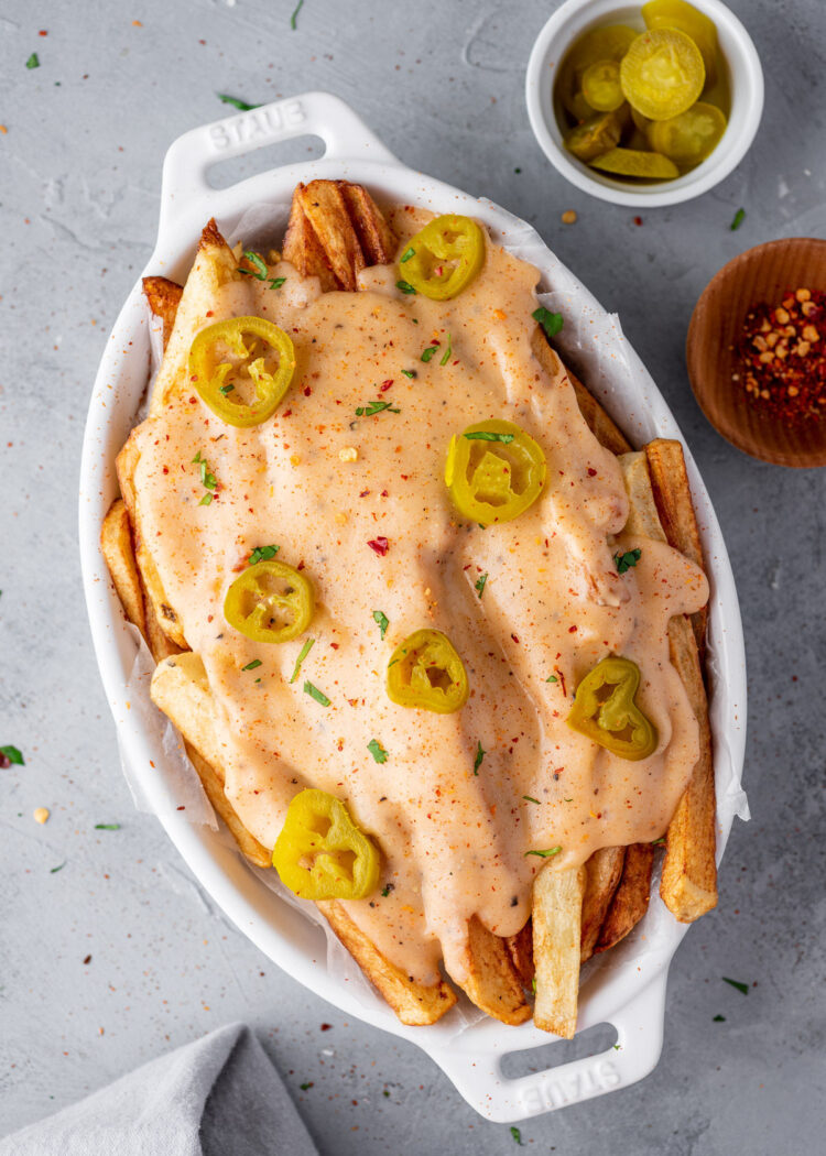 Homemade Nacho Cheese Fries | Gimme Delicious