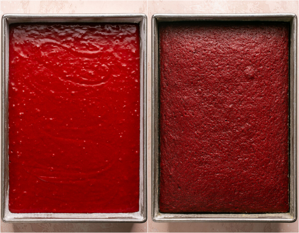 Red Velvet Cake with Cream Cheese Frosting | Gimme Delicious