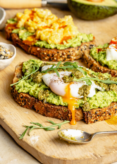 Avocado Toast with Eggs (4 Ways) | Gimme Delicious