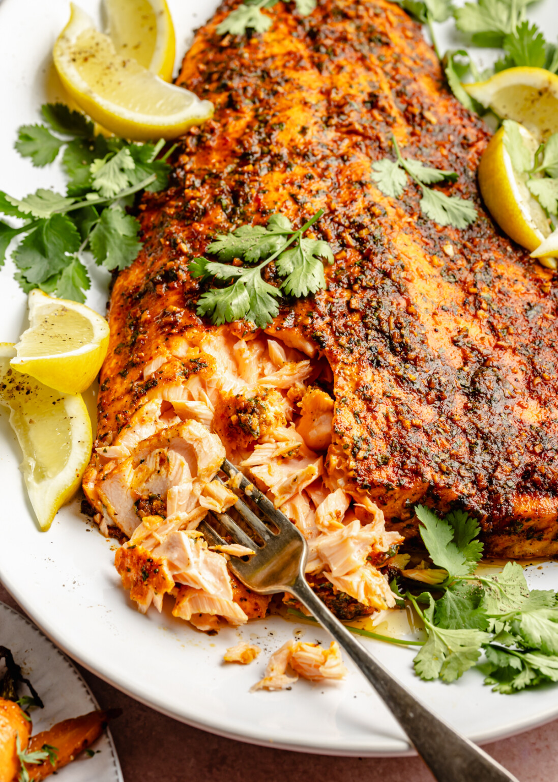 Spicy Middle Eastern Baked Salmon | Gimme Delicious