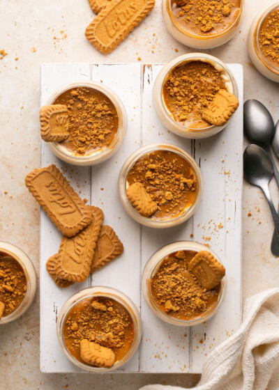 No-Bake Biscoff Cheesecake Cups | Gimme Delicious
