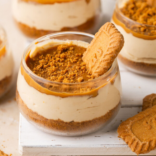 No-Bake Biscoff Cheesecake Cups | Gimme Delicious