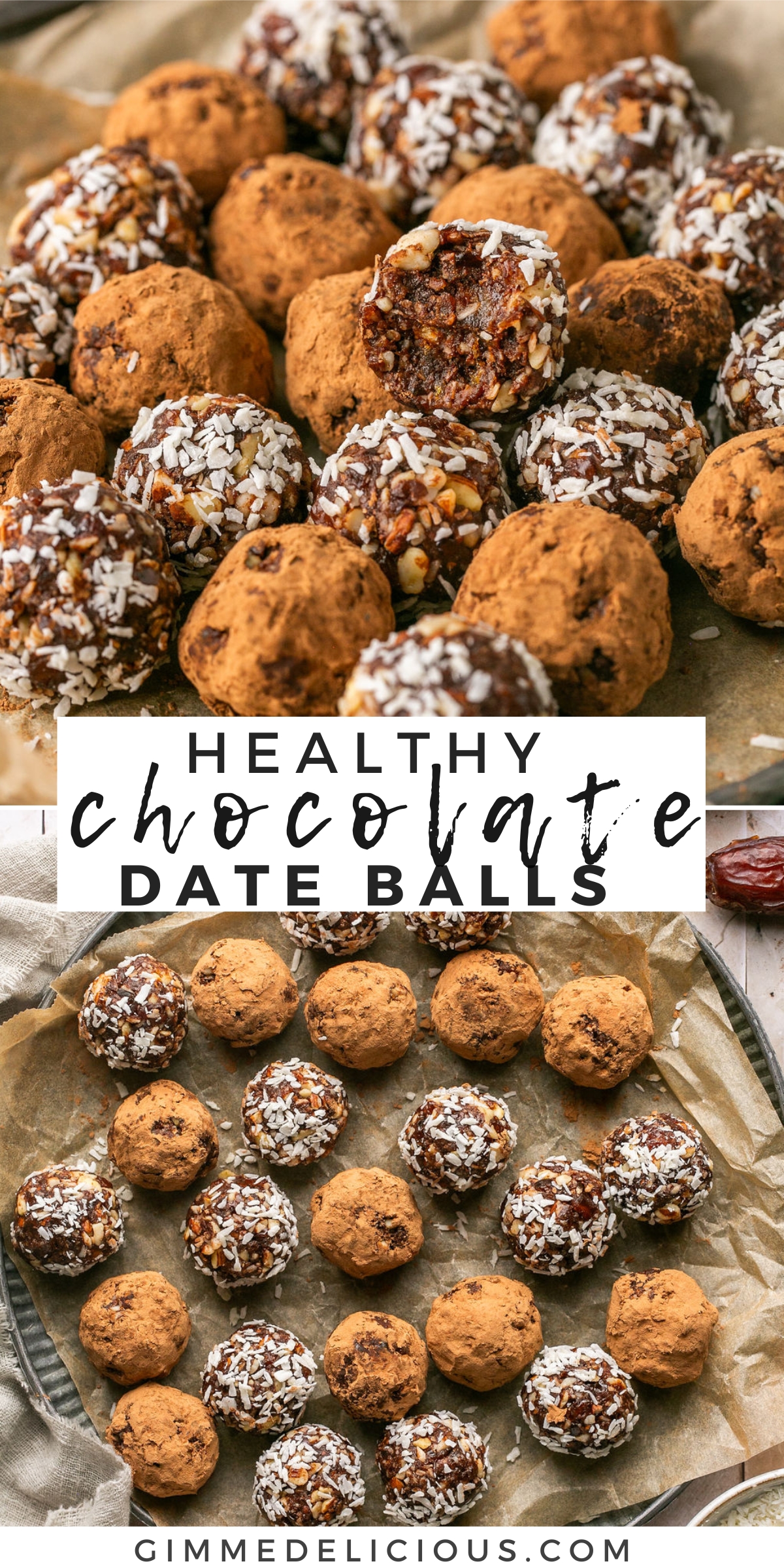 Chocolate Date Balls | Gimme Delicious