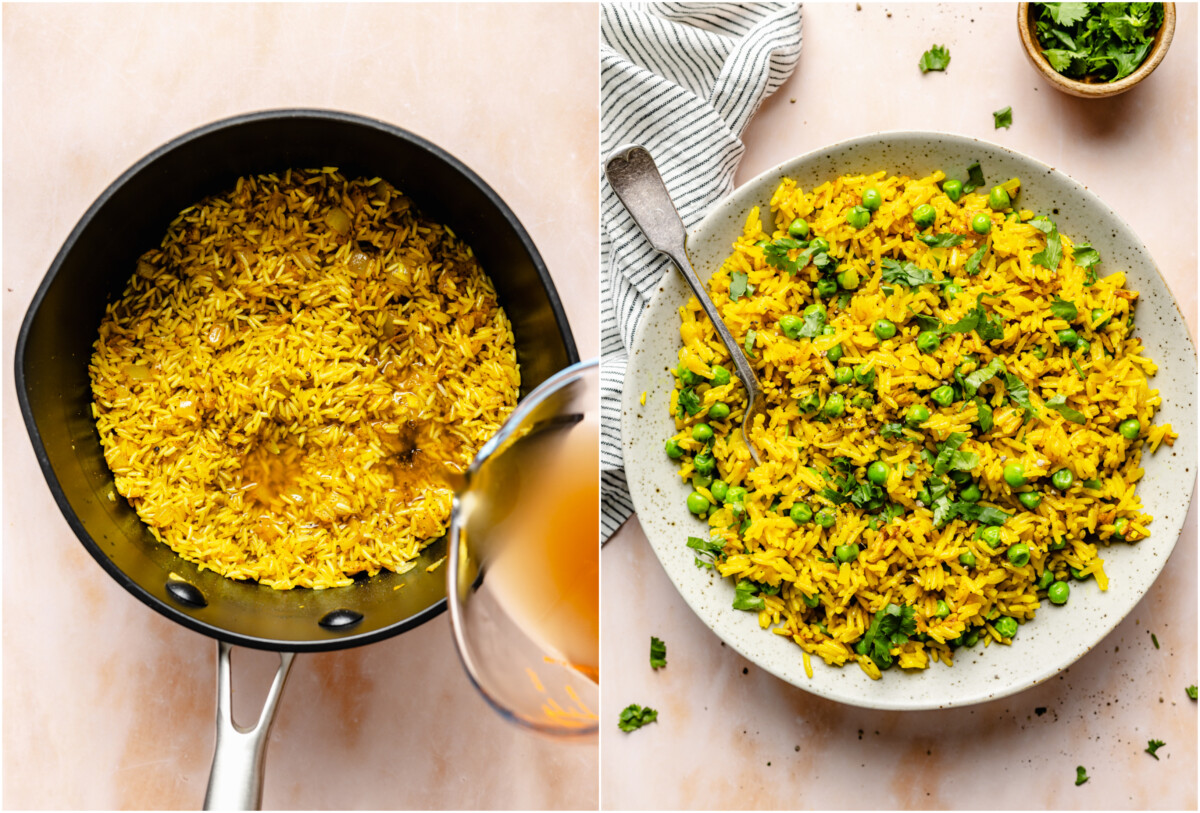 Peruvian Chicken & Rice with Green Sauce | Gimme Delicious