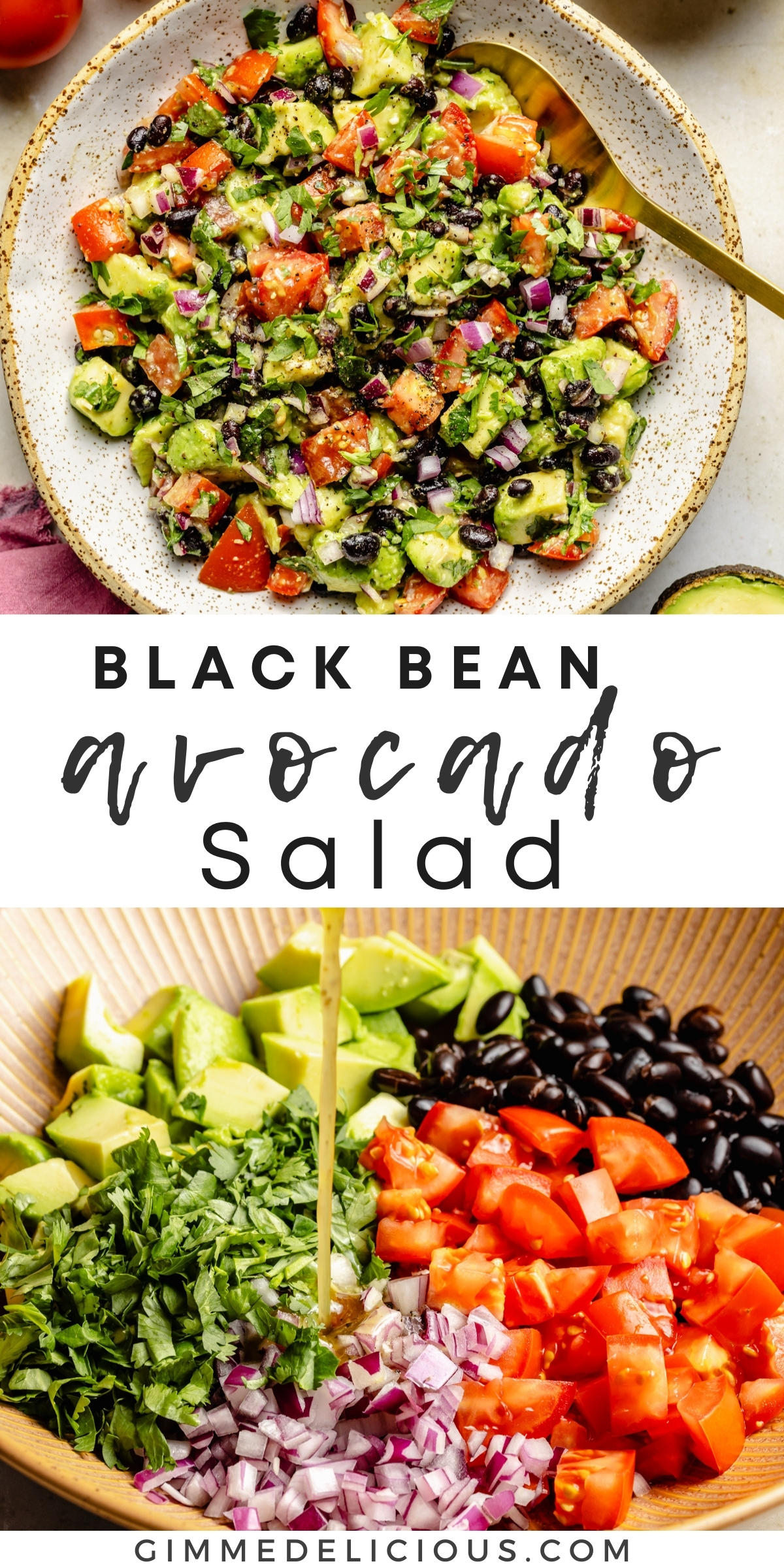 Avocado & Black Bean Salad | Gimme Delicious
