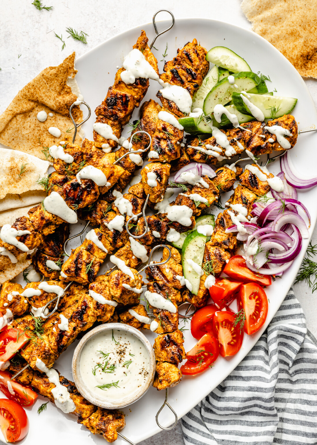 Grilled Chicken Shawarma Kebabs | Gimme Delicious