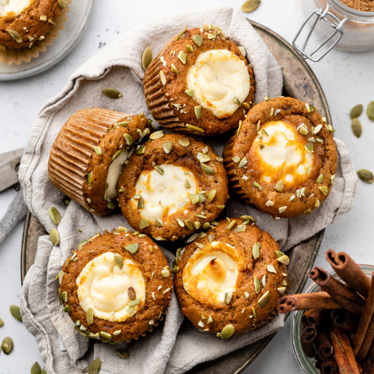 Starbucks Pumpkin Cream Cheese Muffins | Gimme Delicious