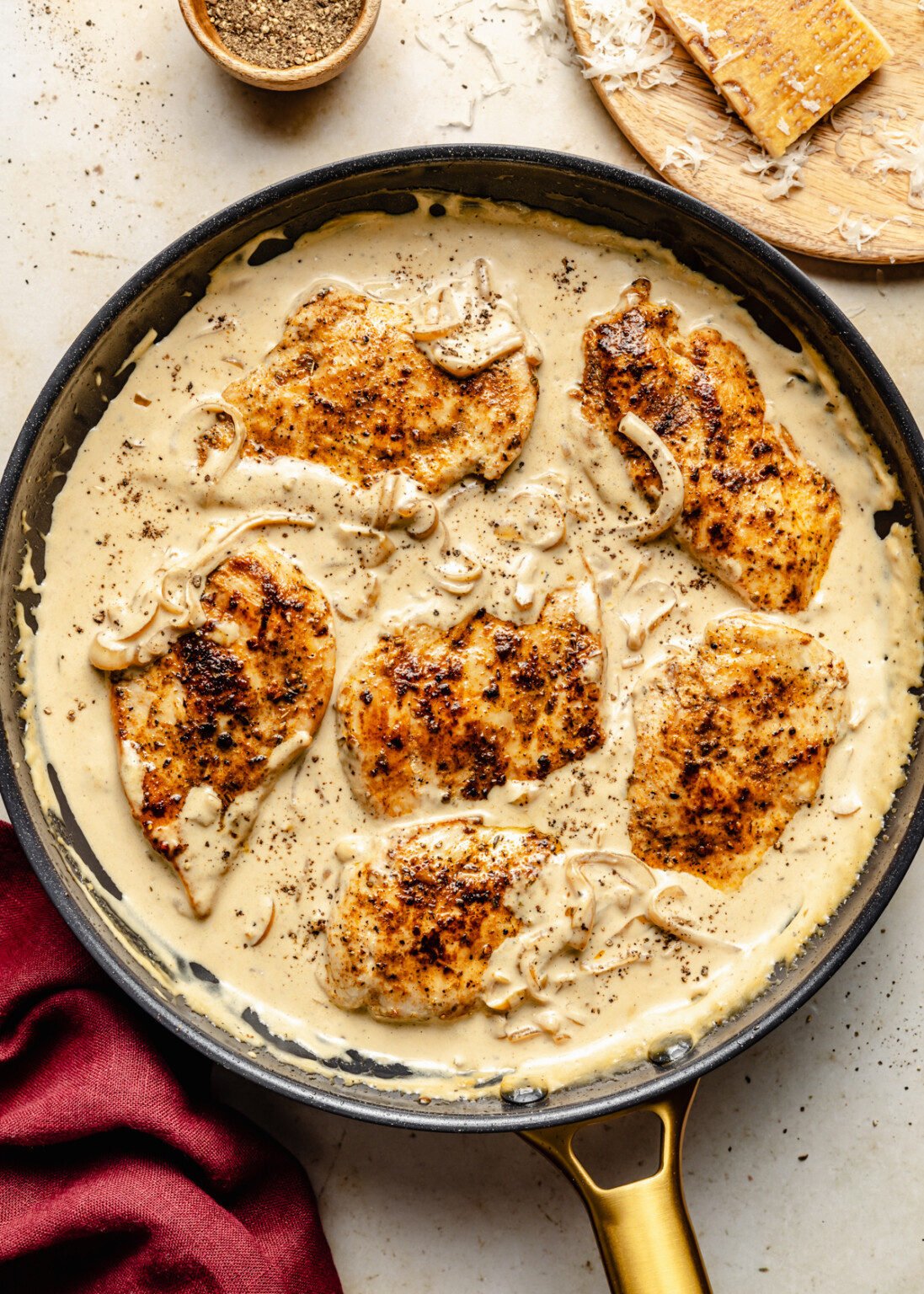 Creamy Caramelized Onion Chicken | Gimme Delicious