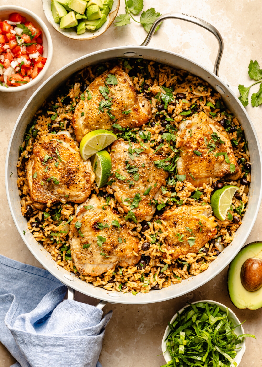 One Pan Cilantro Lime Chicken and Rice | Gimme Delicious