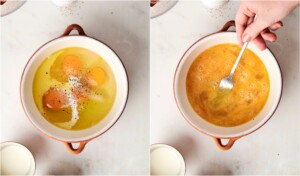 Microwave Scrambled Eggs | Gimme Delicious