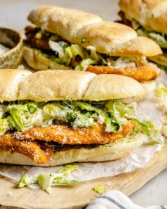 Chicken Caesar Sandwiches | Gimme Delicious