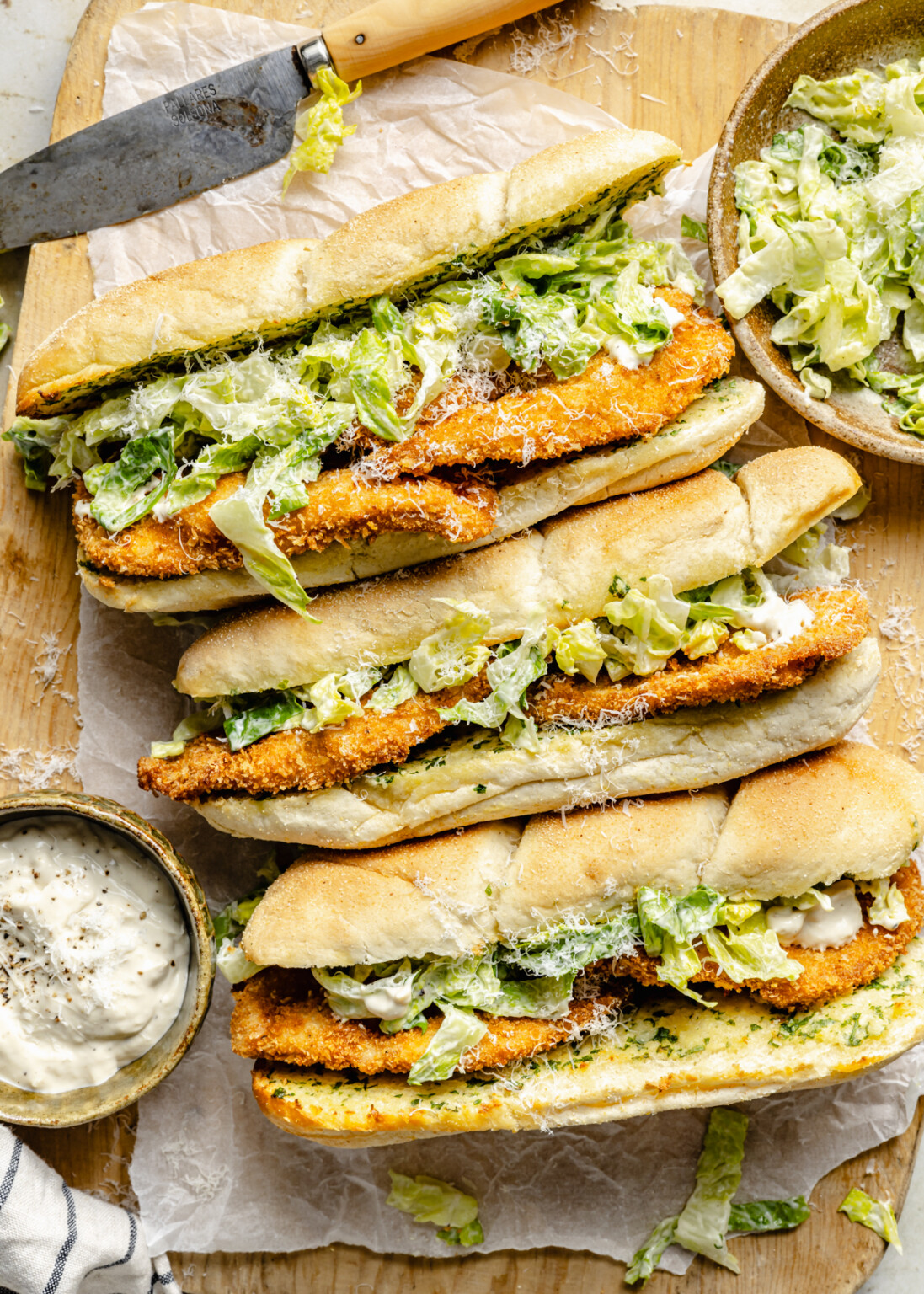 Chicken Caesar Sandwiches | Gimme Delicious