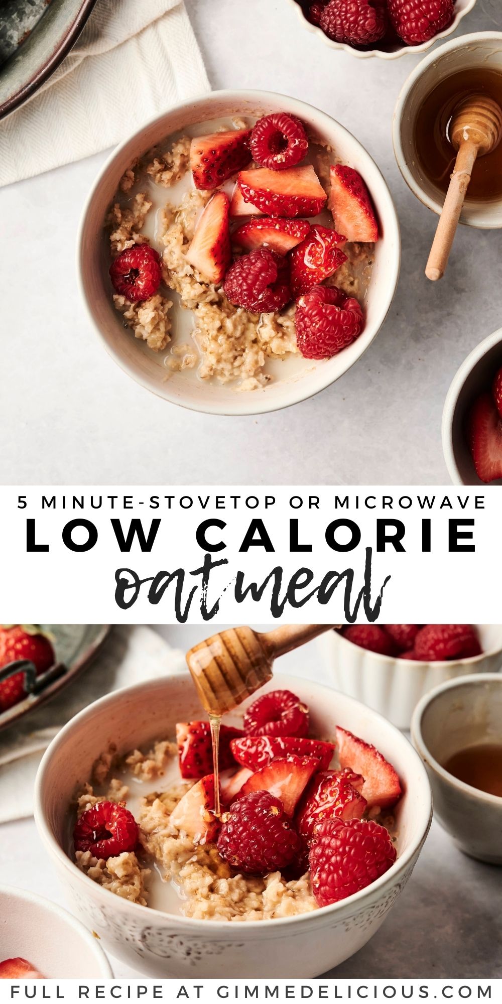 Low Calorie Oatmeal | Gimme Delicious