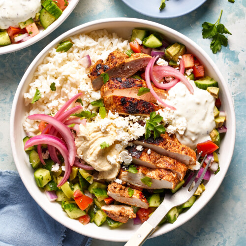 One Pan Chicken Shawarma and Rice | Gimme Delicious