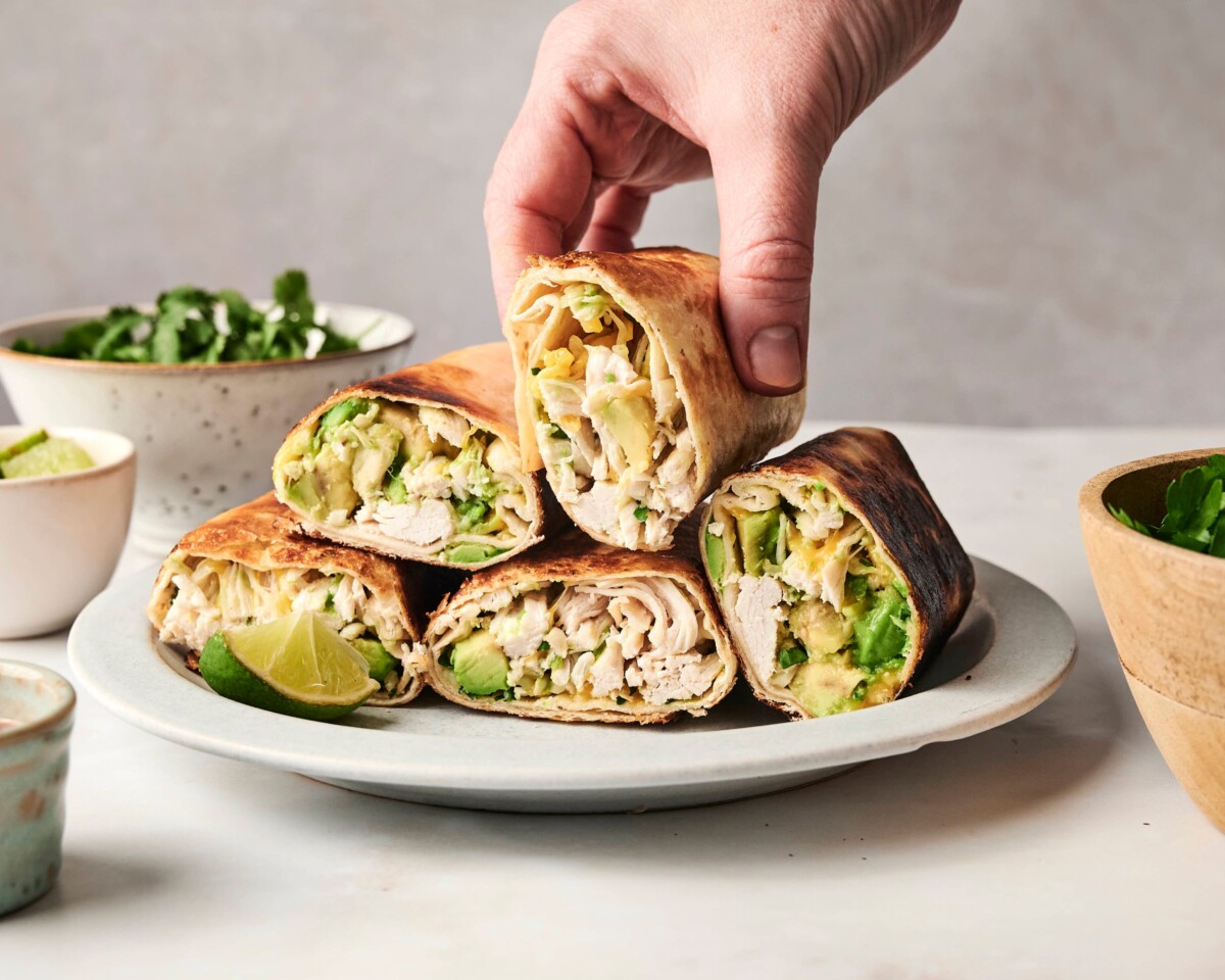 Chicken Avocado Wraps | Gimme Delicious