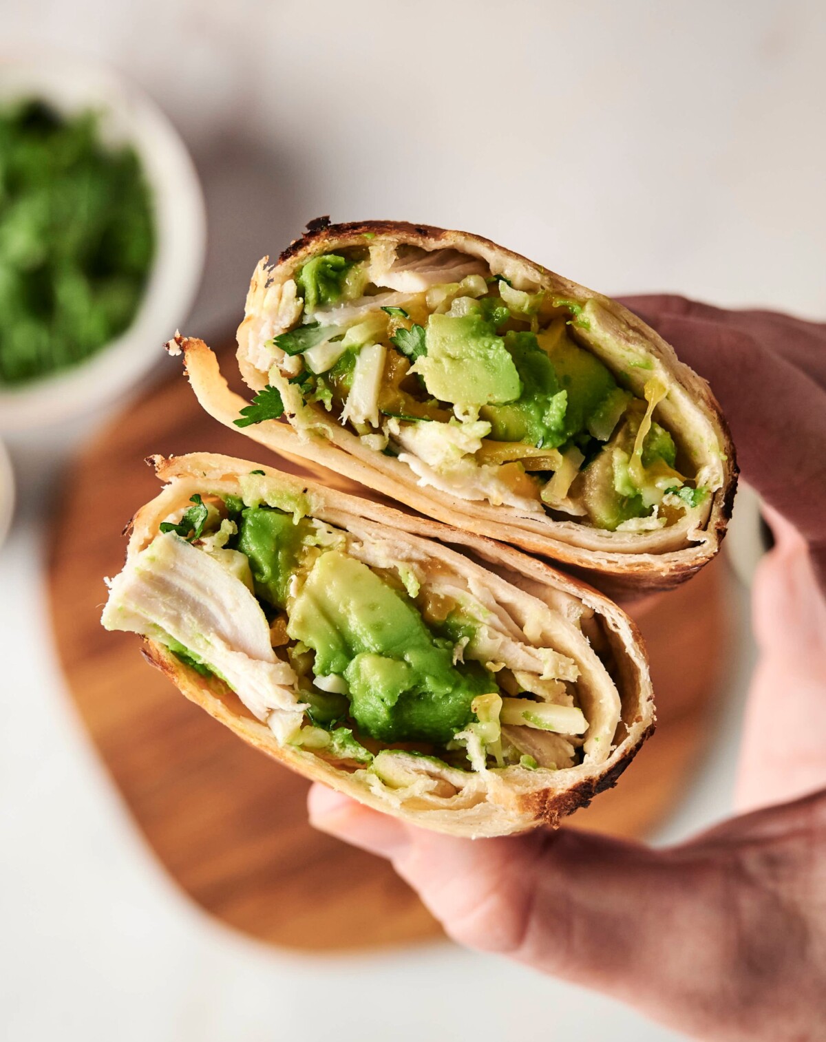 Chicken Avocado Wraps | Gimme Delicious