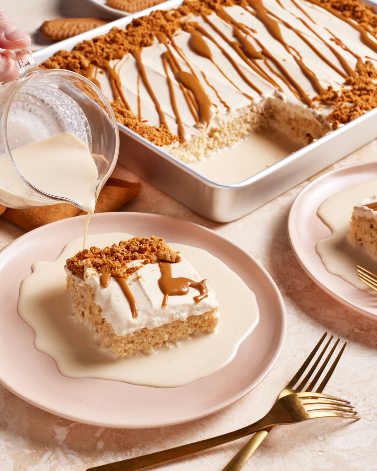 Biscoff Milk Cake | Gimme Delicious