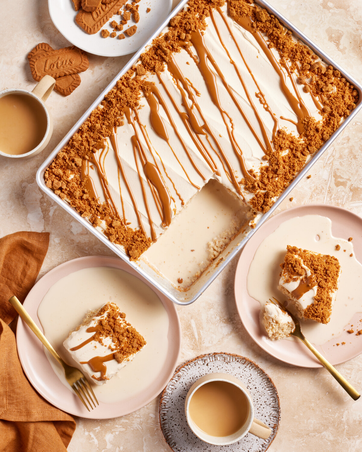 Biscoff Milk Cake | Gimme Delicious