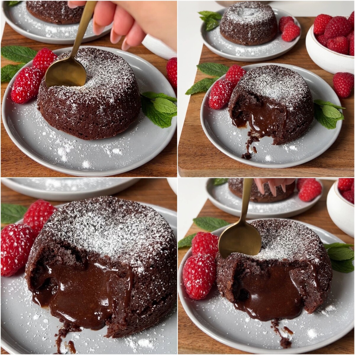 Easy Chocolate Molten Lava Cakes | Gimme Delicious
