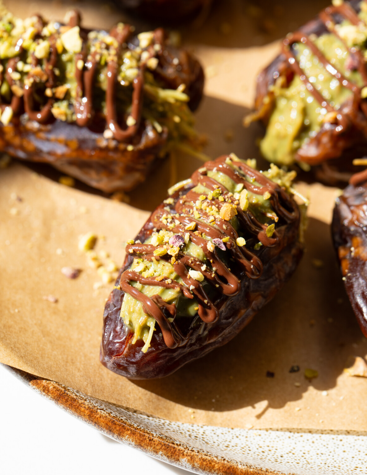 Dubai Chocolate Stuffed Dates | Gimme Delicious