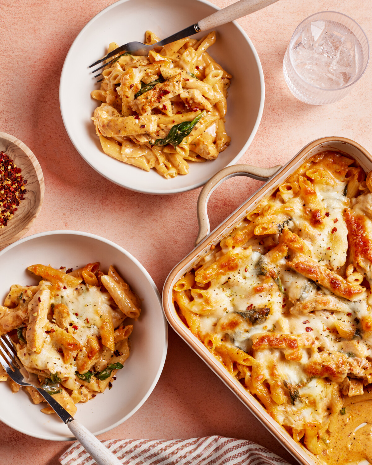 Creamy Chicken Pasta Bake | Gimme Delicious
