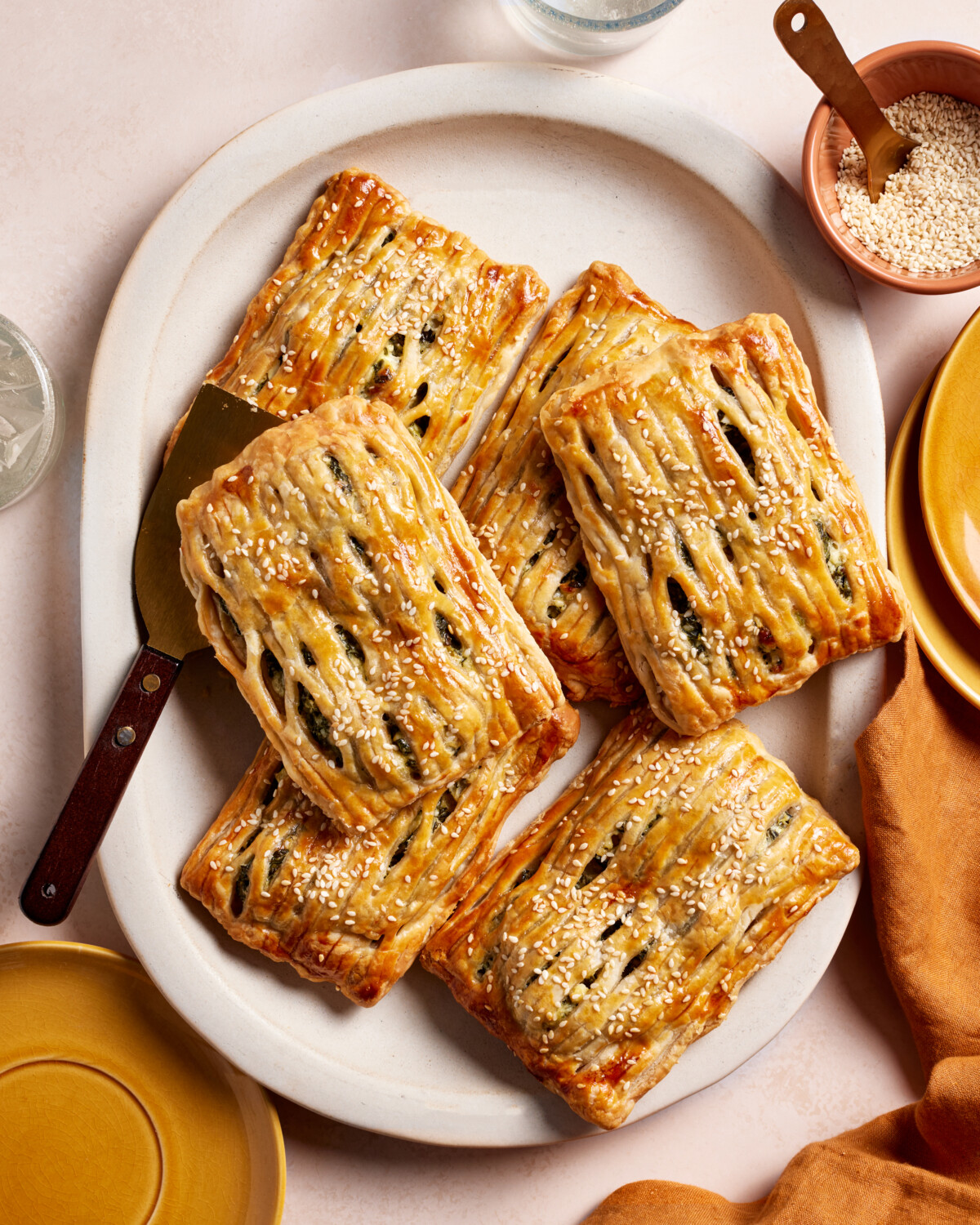 Spinach Feta Pastries | Gimme Delicious