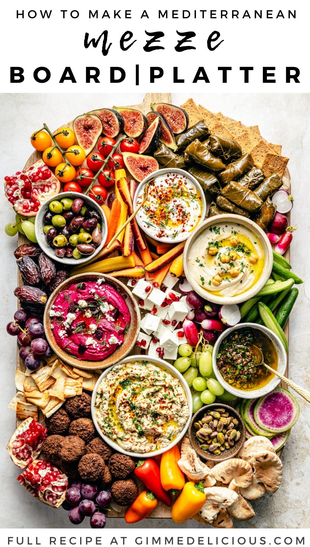 Mediterranean Mezze Board | Platter | Gimme Delicious