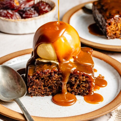 Date Cake with Butterscotch Sauce | Gimme Delicious