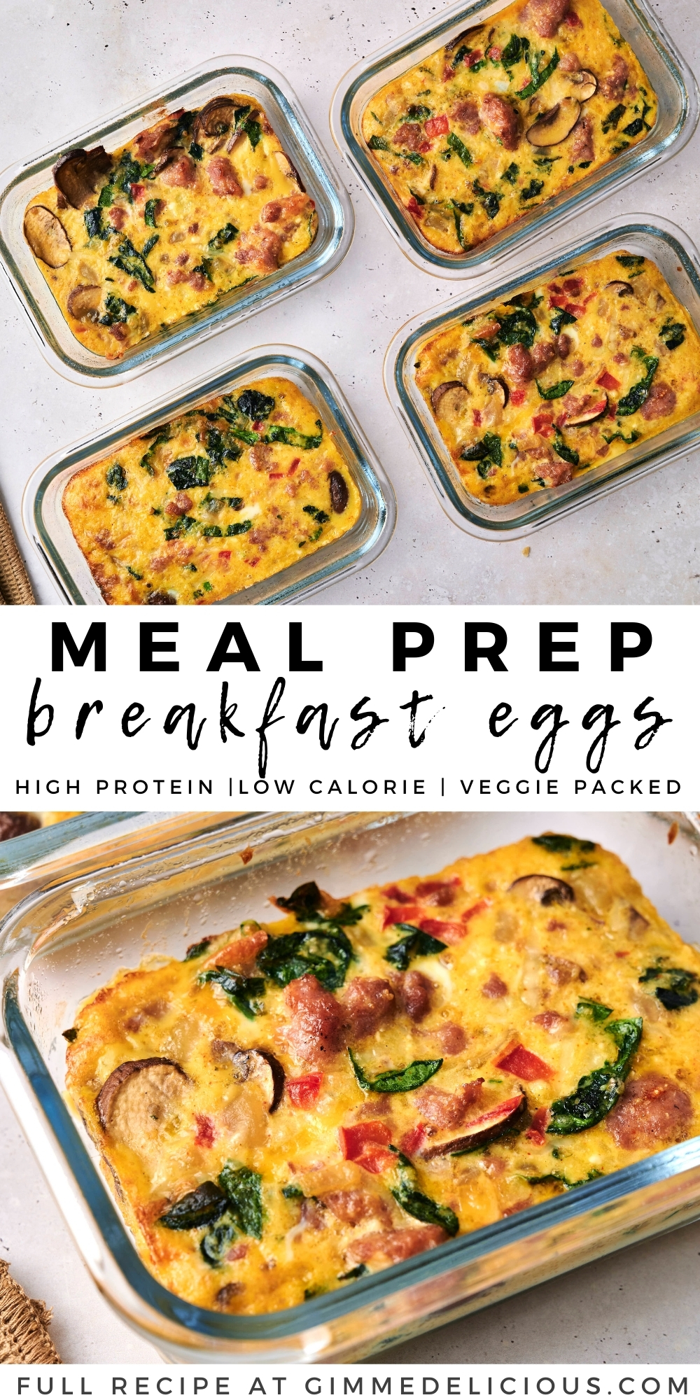 Meal Prep Breakfast Eggs | Gimme Delicious